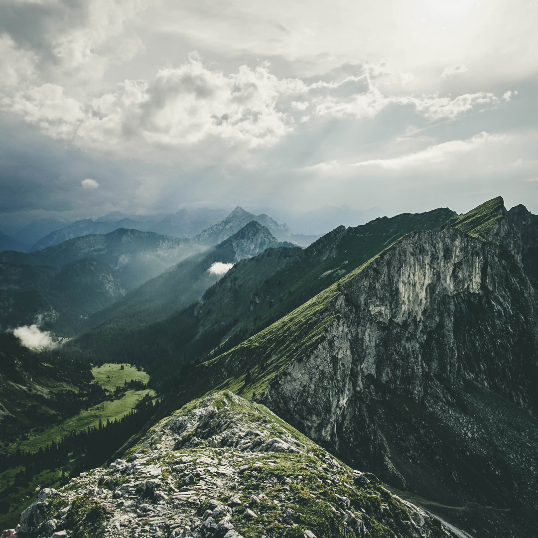 Ammergauer Hochplatte Foto & Bild | landschaft, berge, gipfel und grate ...
