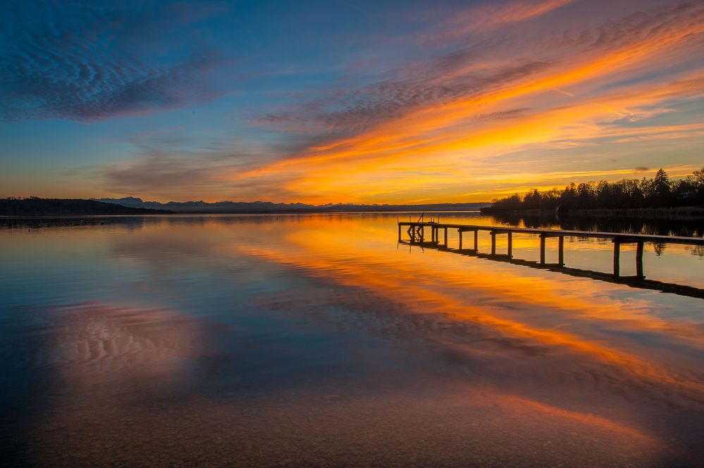 Ammersee - Sonnenuntergang Foto & Bild | natur Bilder auf fotocommunity