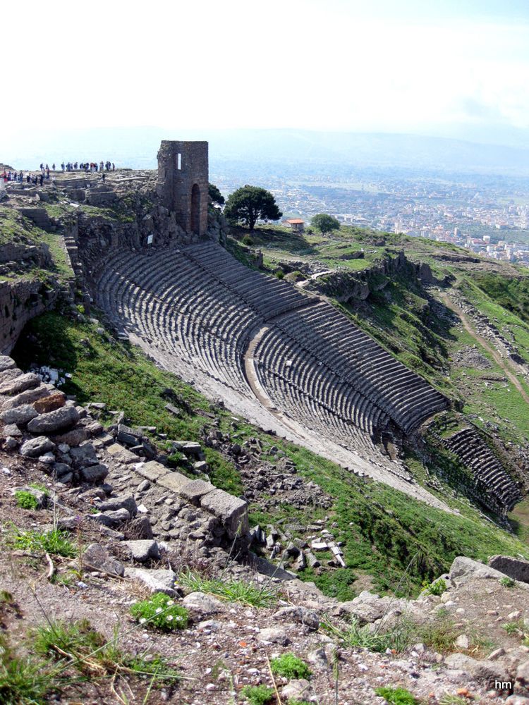 Amphitheater in Pergamon, Türkei Foto & Bild | architektur ...