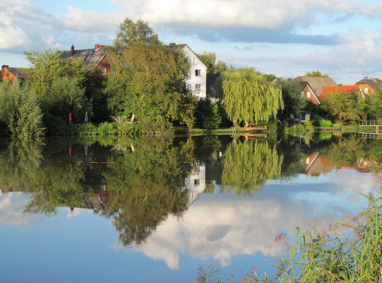 an der Oste ... Foto & Bild | wasser, bäume, wolken Bilder auf ...