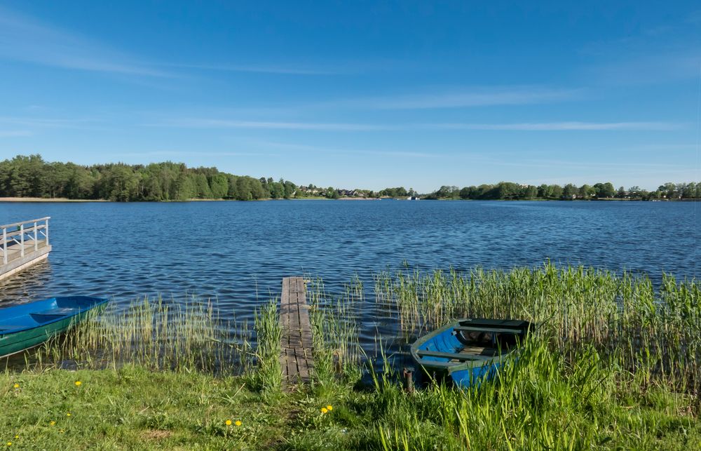 An einem See Foto & Bild | landschaft, bach, fluss & see, himmel Bilder ...