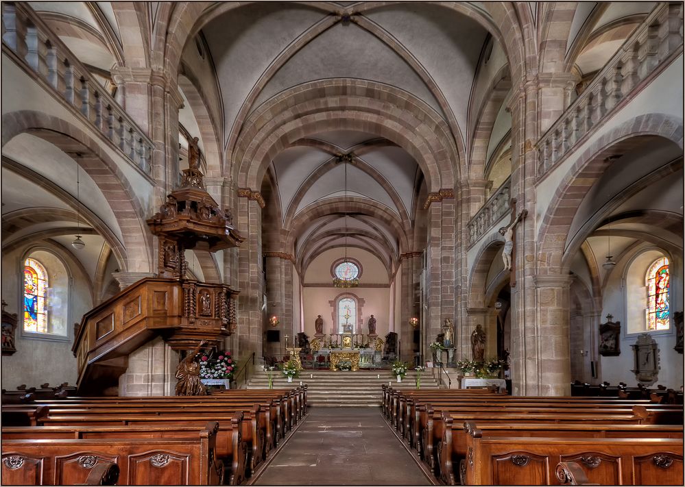 ANDLAU-ABTEIKIRCHE PETER UND PAUL. Foto & Bild | architektur, sakralbauten, innenansichten ...