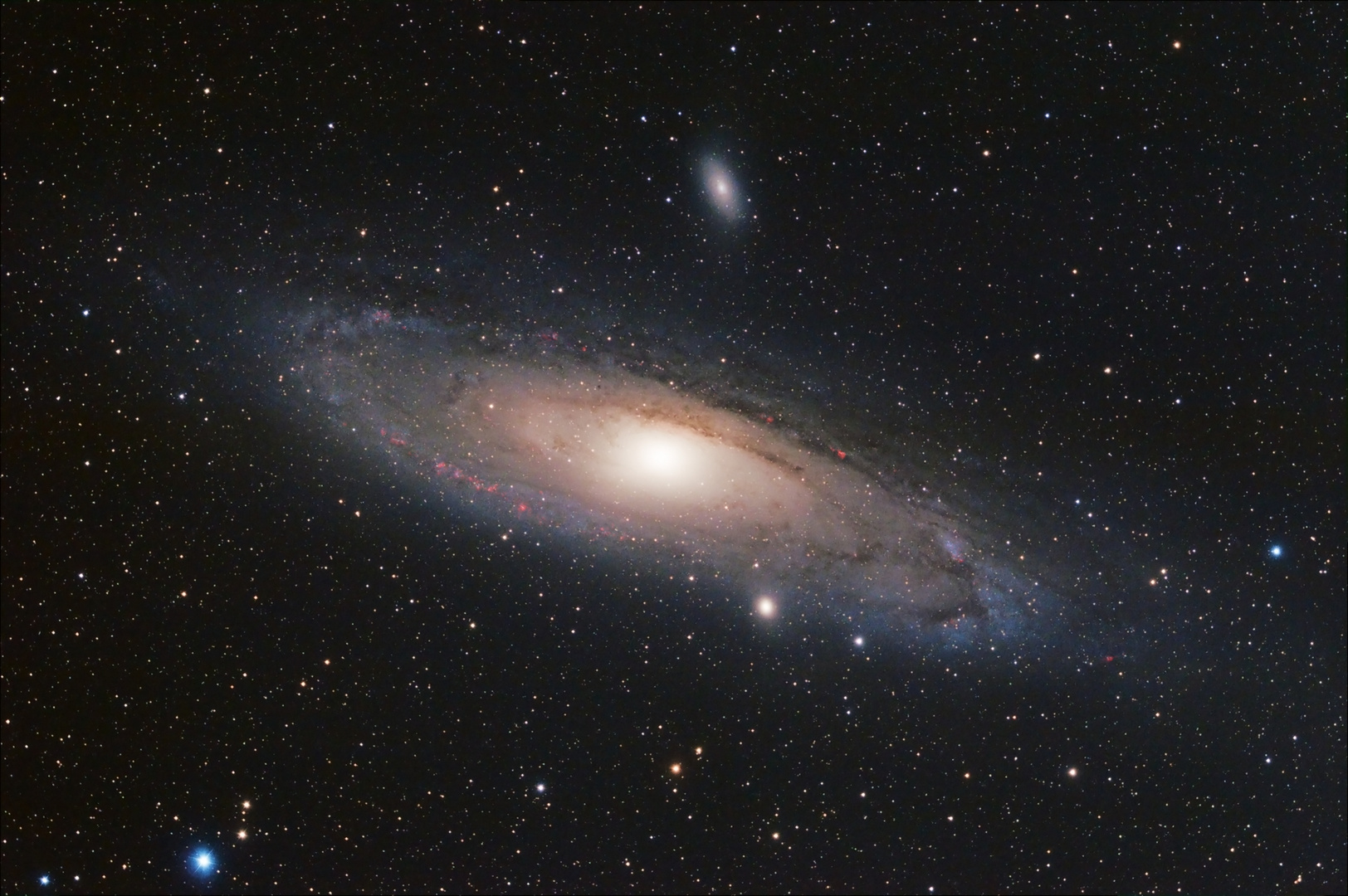 Andromedagalaxie M31 mit H-Alpha Foto & Bild | natur, astrofotografie ...