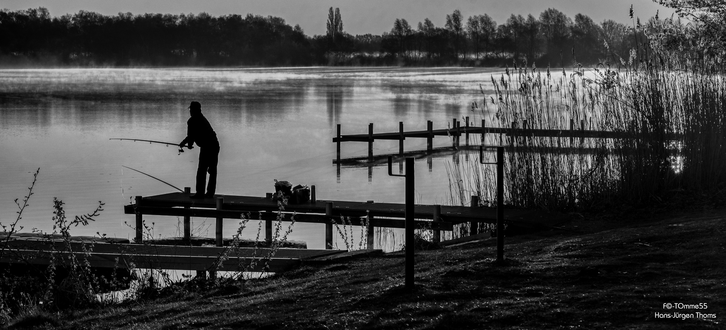 Angler Foto & Bild | spezial, sonnenaufgang, sw Bilder auf fotocommunity