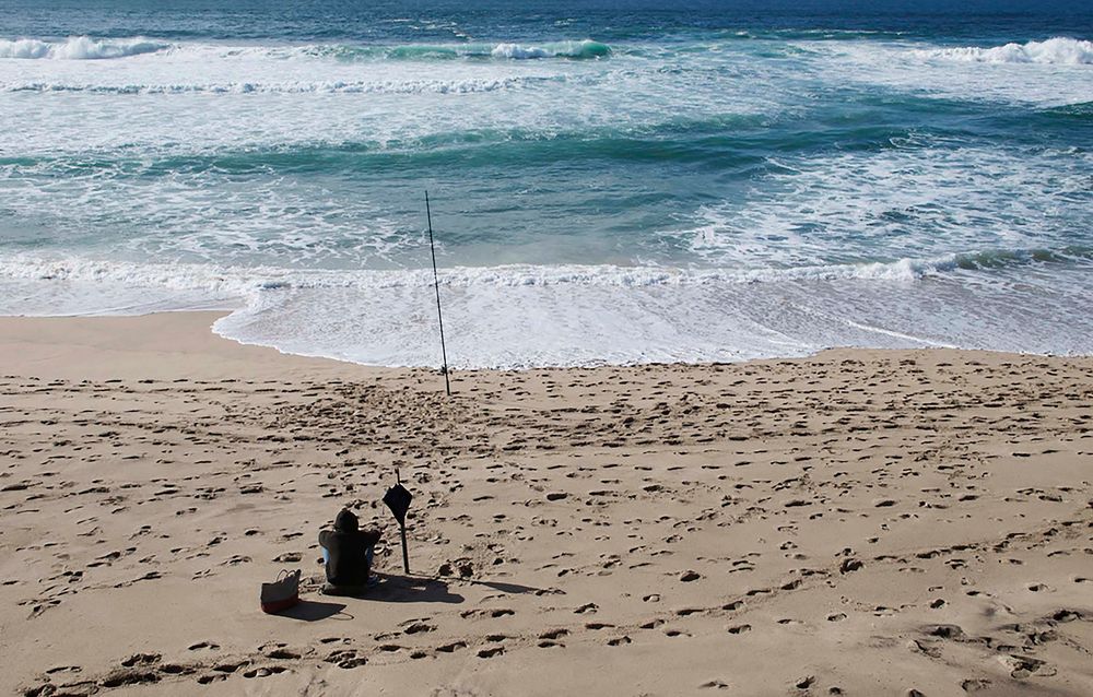 Angler einsam Foto & Bild | europe, portugal, landschaft Bilder auf ...