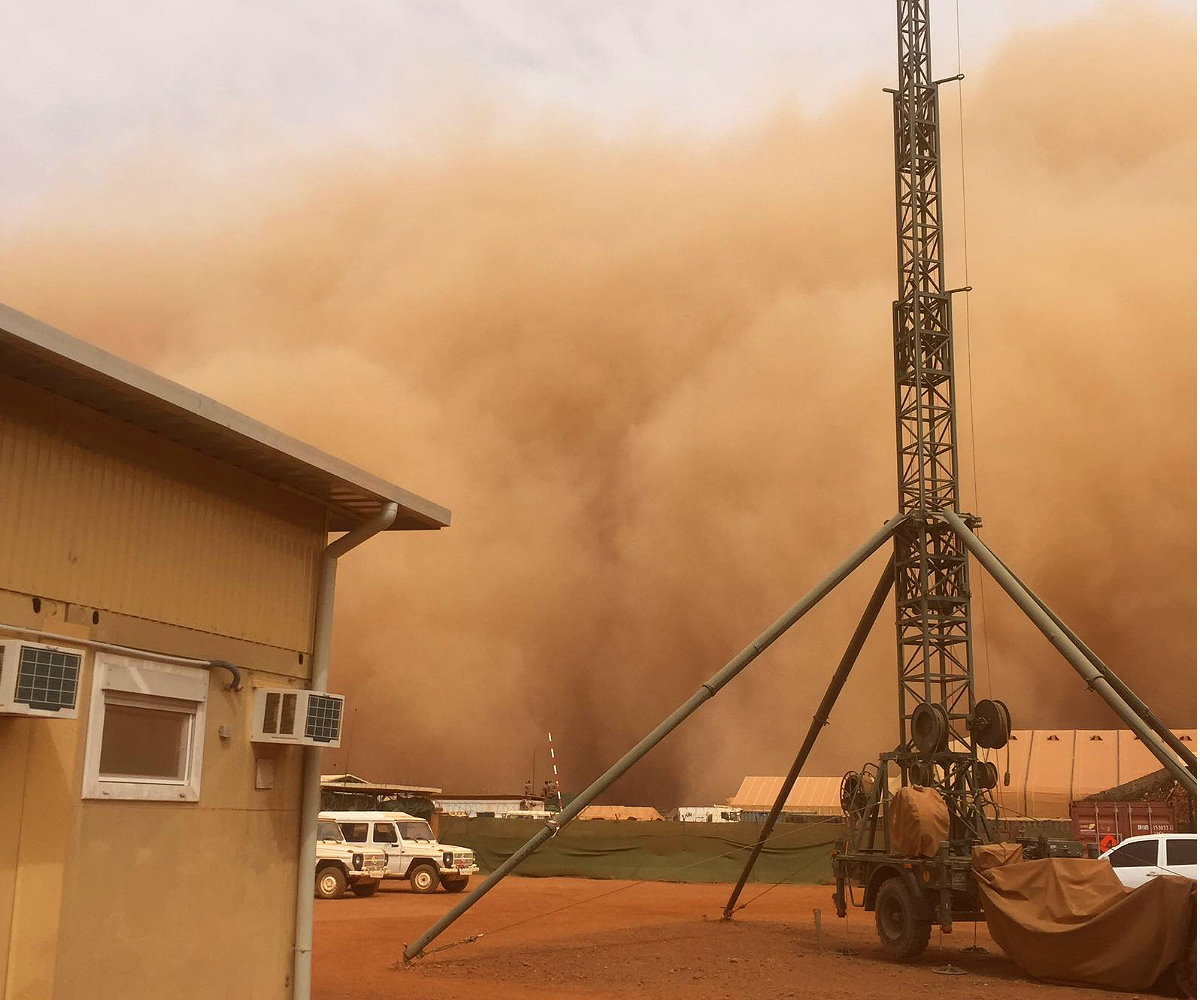 Ankommender Sandsturm in Mali Foto & Bild | natur-technik, natur Bilder ...