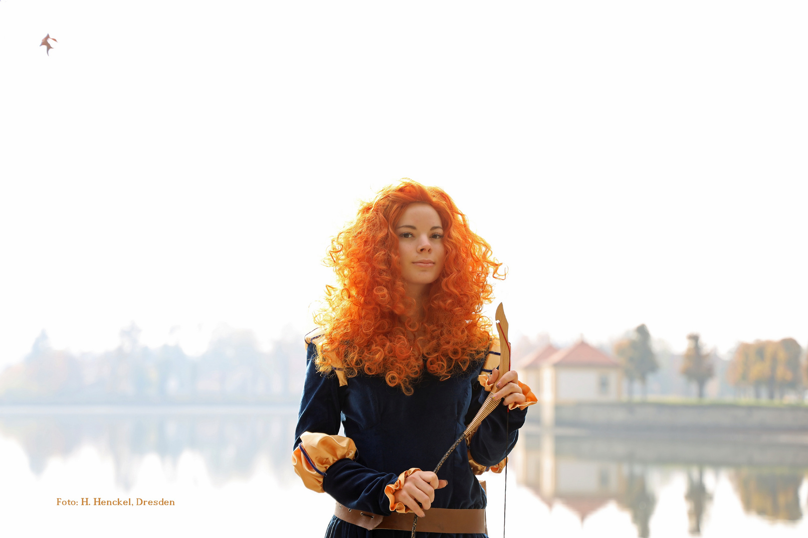 Anna als "Merida" am Moritzburger See - (c) Hansjörg Henckel Foto ...