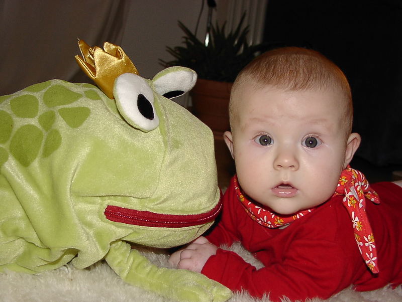 Anna und der (Frosch) König Foto & Bild | kinder, babies, sweet little ...