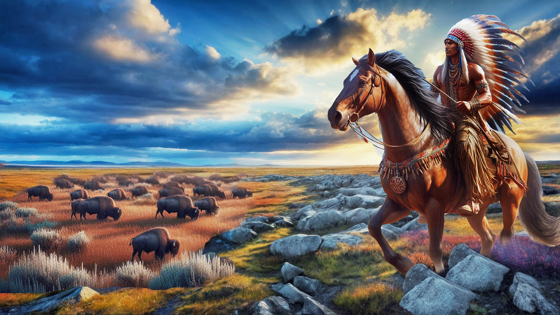 Apache auf der Jagd Foto & Bild | fotomontage, composing , fantasie ...