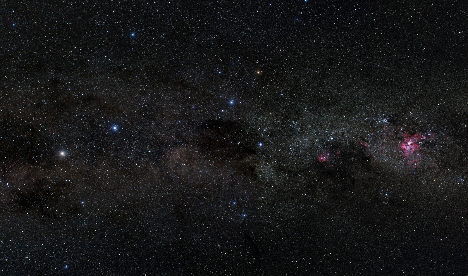 Apha Centauri, Kreuz des Südens und Eta-Carina-Nebel Foto & Bild ...