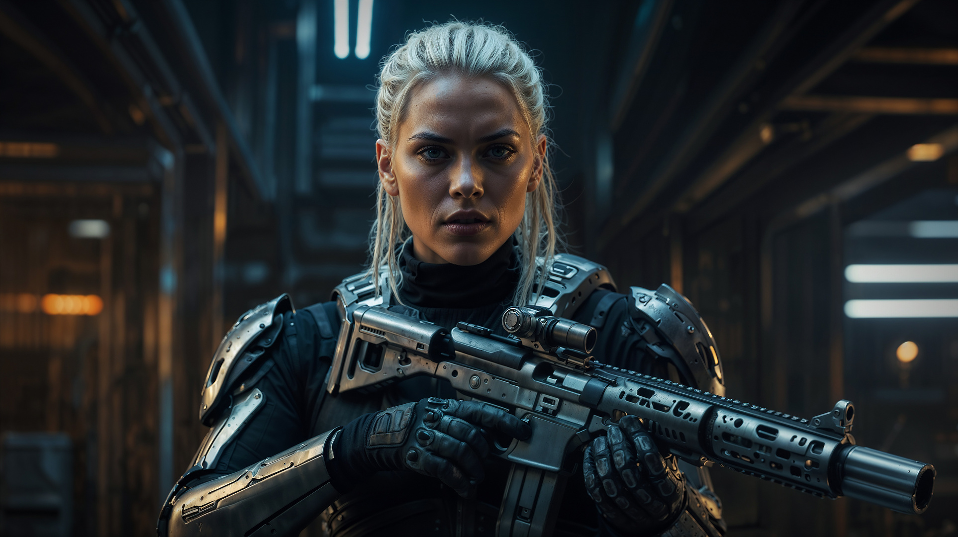 Armoured Cyber Sniper - KI Foto & Bild | digiart, digital art, fantasy ...