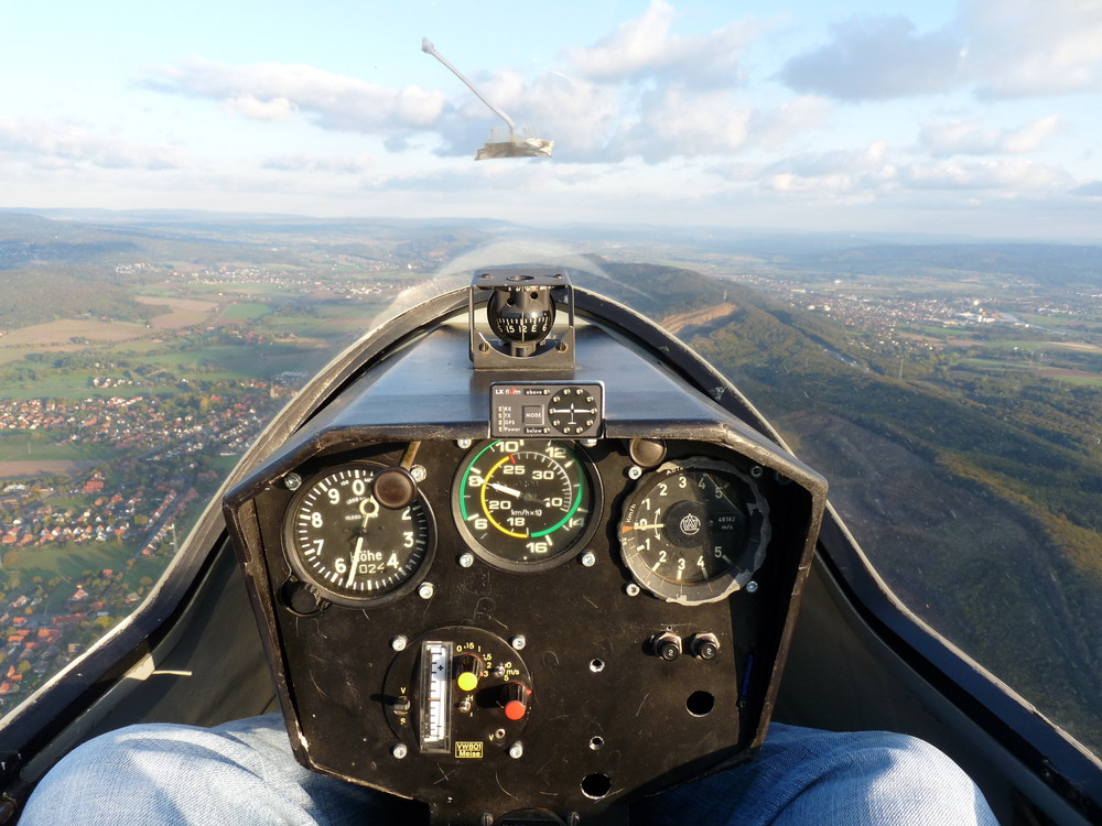 ASTIR CS Cockpit in flight Foto & Bild | sport, flugsport, cockpits Bilder auf fotocommunity