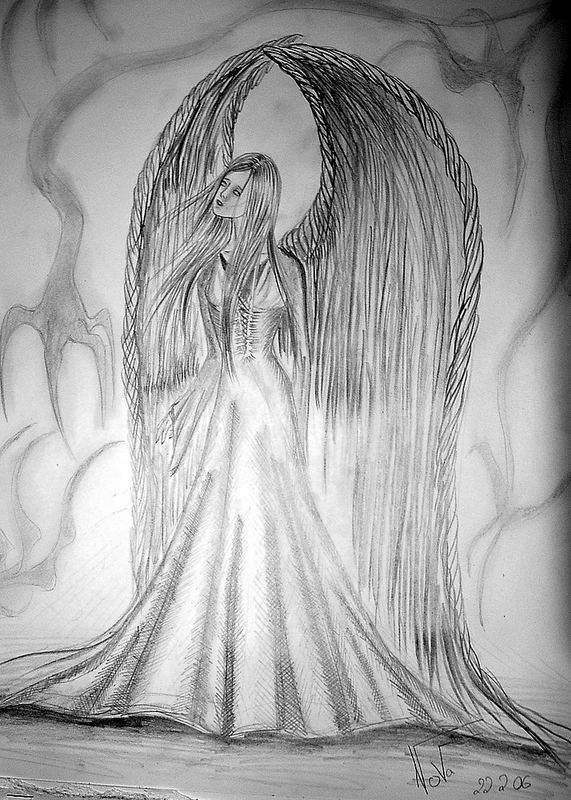 Auch Engel haben Angst Foto & Bild | 2d-grafik, zeichnungen, digiart ...