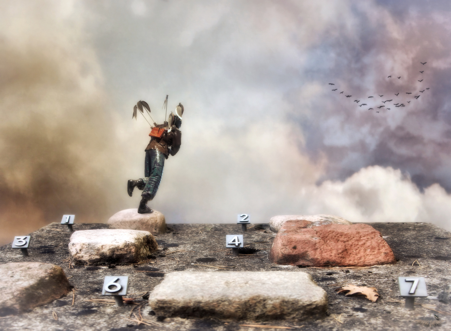 Auf dem Sprung Foto & Bild | fotomontage, fantasy mystery, surreal Bilder auf fotocommunity