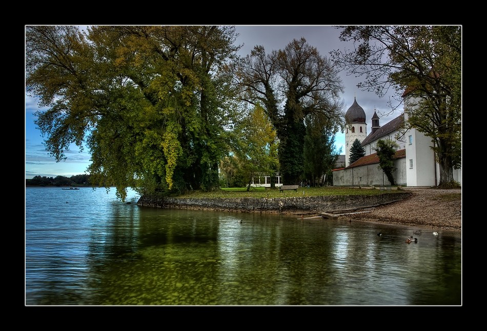 Auf der Fraueninsel / Kloster Frauenwörth Foto & Bild | bearbeitungs - techniken, hdri & tm ...