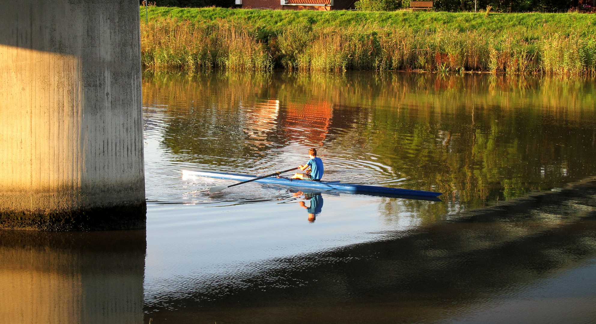 auf der Oste unterwegs ...... Foto & Bild | sport, sommer, wasser ...