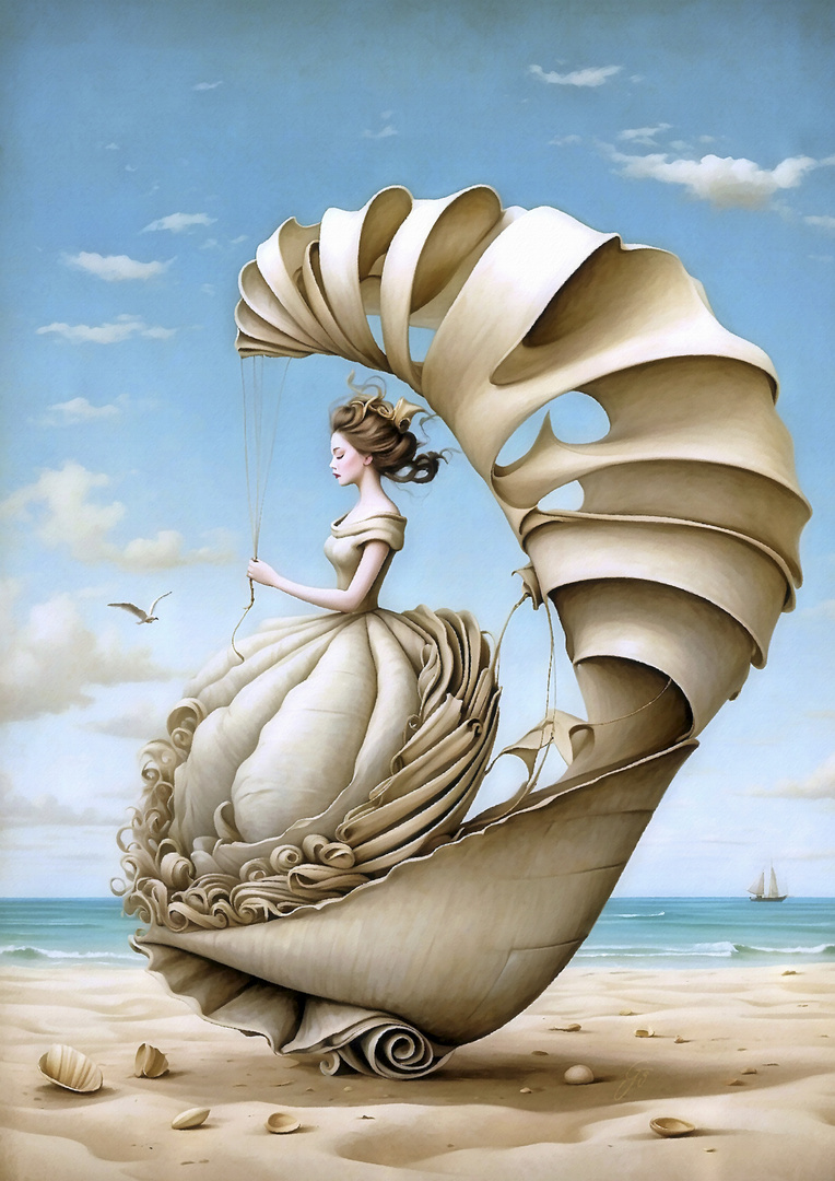 Auf Sand gelaufen Foto & Bild | ki-generierte bilder, ki - montagen, ki - fantastisches Bilder ...