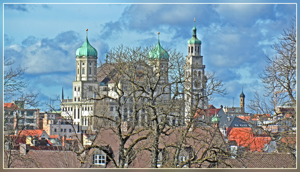 Augsburger Rathaus von hinten. Foto & Bild | architektur ...