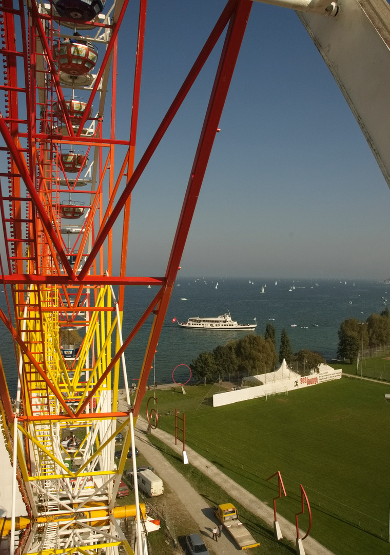Ausblick Riesenrad am Bodensee Foto & Bild | landschaft, bach, fluss ...