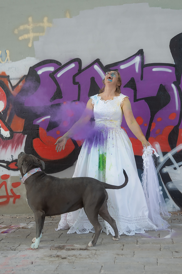 Ausgelassen Foto & Bild | hochzeit, trash the dress, portrait Bilder auf fotocommunity