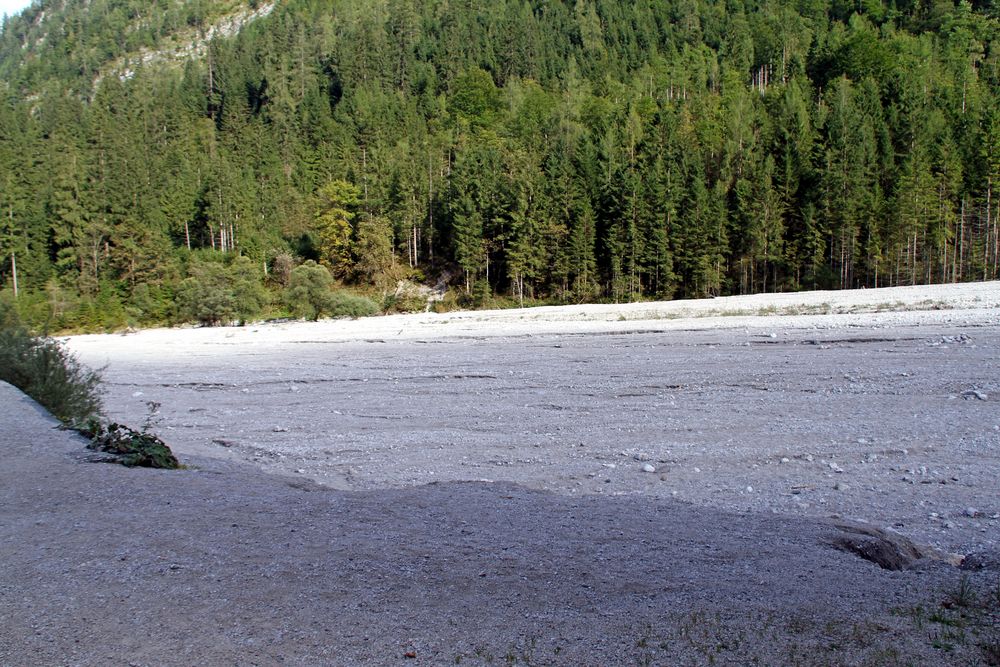 Ausgetrockneter Fluß bei der Wimbachklamm im Berchtesgadener Land Foto ...
