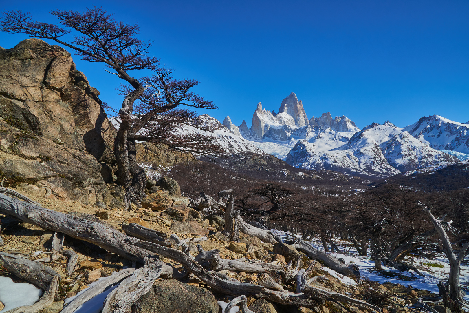 Aussichtspunkt mit Blick auf den Fitz Roy Foto & Bild | world, winter ...