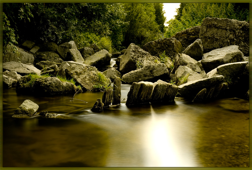 Bach mit Langzeitbelichtung Foto & Bild | landschaft, bach, fluss & see ...