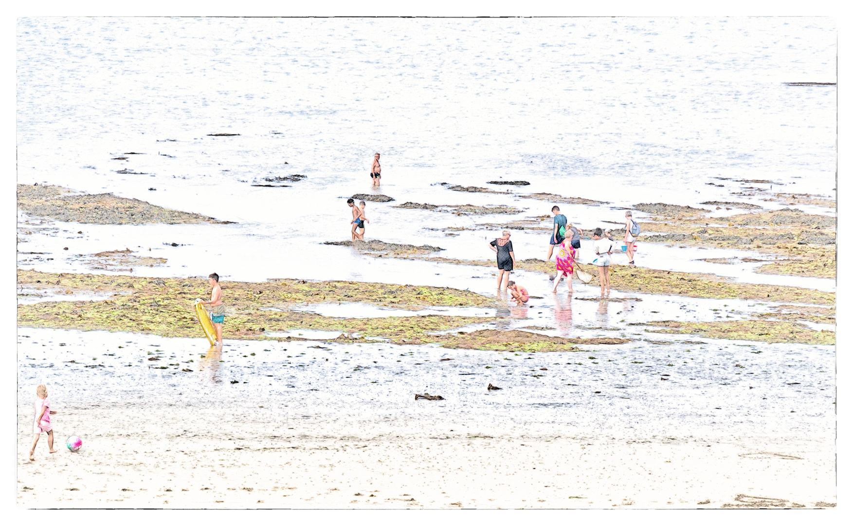 Badefreuden am Strand ... - Plaisirs de baignade à la plage Foto & Bild ...