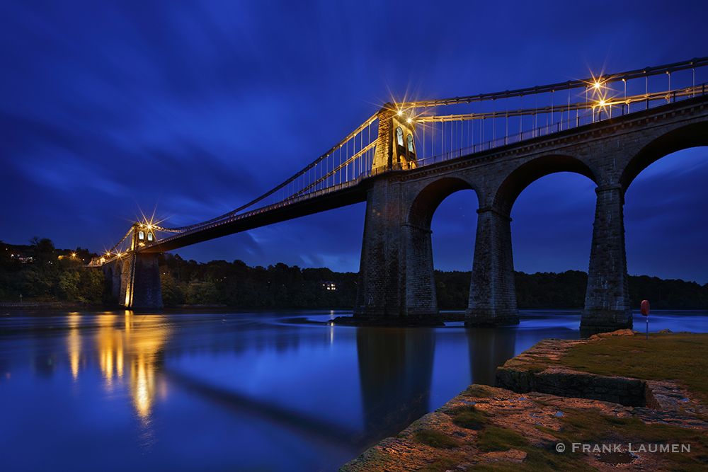 Bangor, Menai Suspension Bridge, Wales, UK Foto & Bild | architektur ...