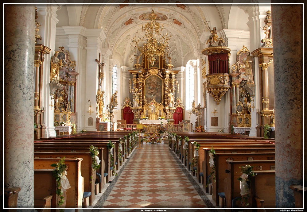 Barockkirche Sankt Sixtus Schliersee Foto & Bild | architektur, sakralbauten, innenansichten ...