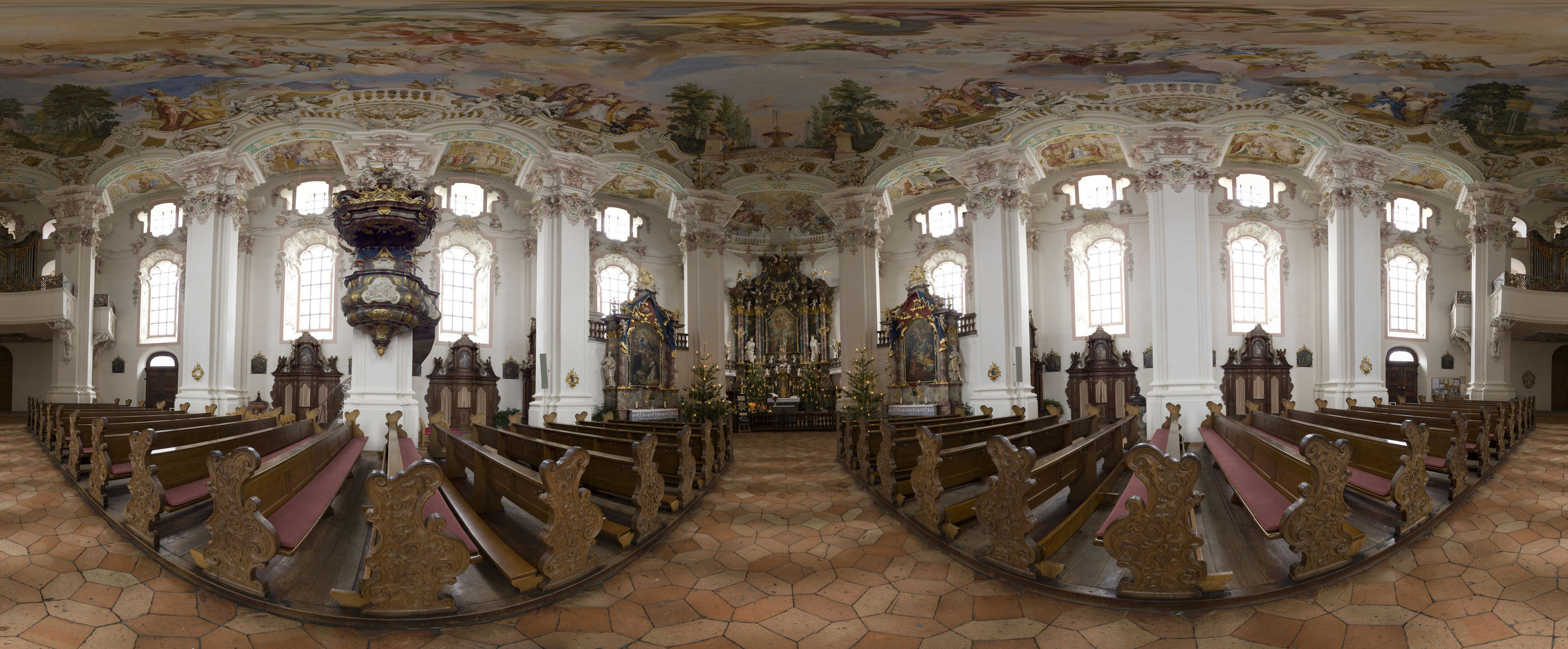 Barockkirche Steinhausen Foto & Bild | panorama, techniken, aufnahme ...