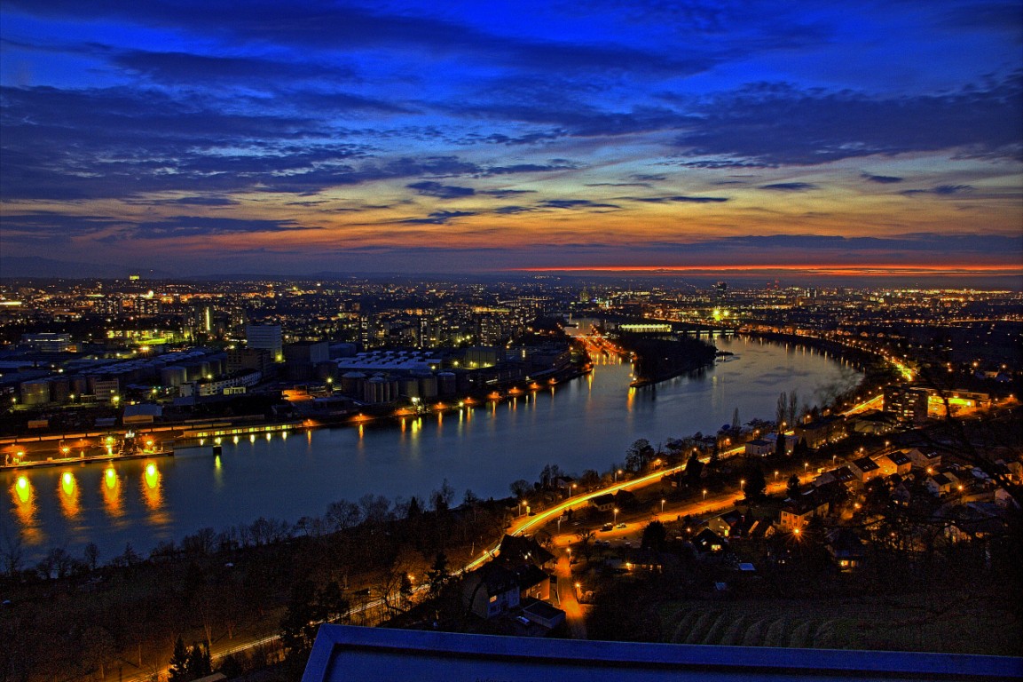 Basel bei Nacht Foto & Bild | europe, schweiz & liechtenstein, kt ...