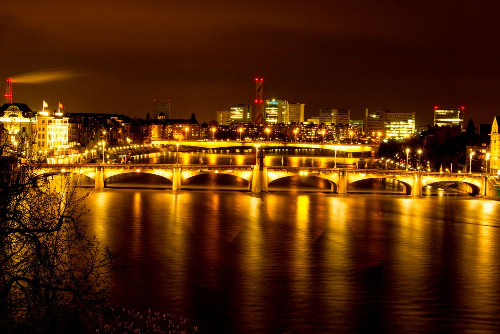 Basel by Night Foto & Bild | europe, schweiz & liechtenstein, kt. basel ...