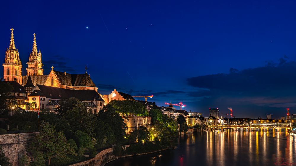 Basel@night Foto & Bild | architektur, architektur bei nacht, techniken ...