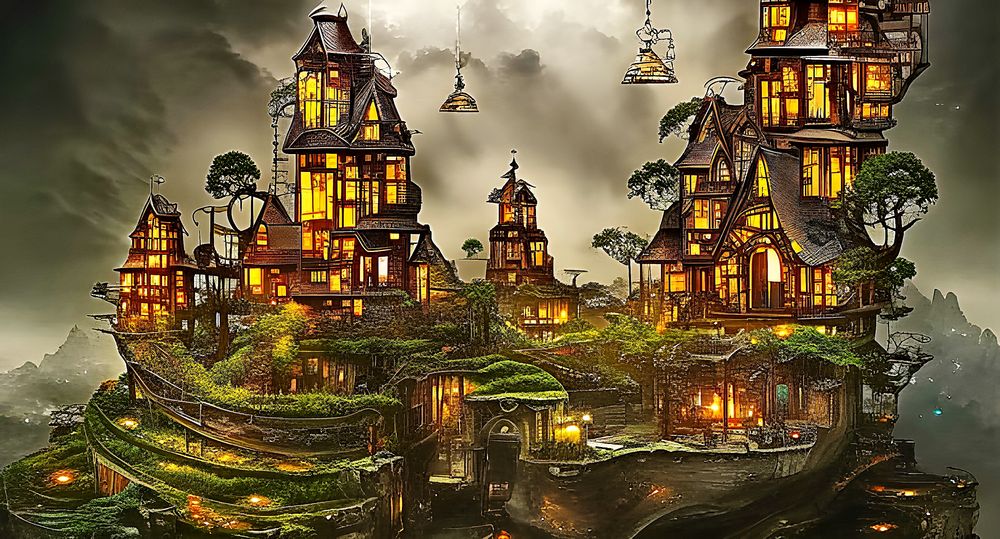 Baum-Welt Foto & Bild | ki - montagen, reich der mythen ..., surreal Bilder auf fotocommunity