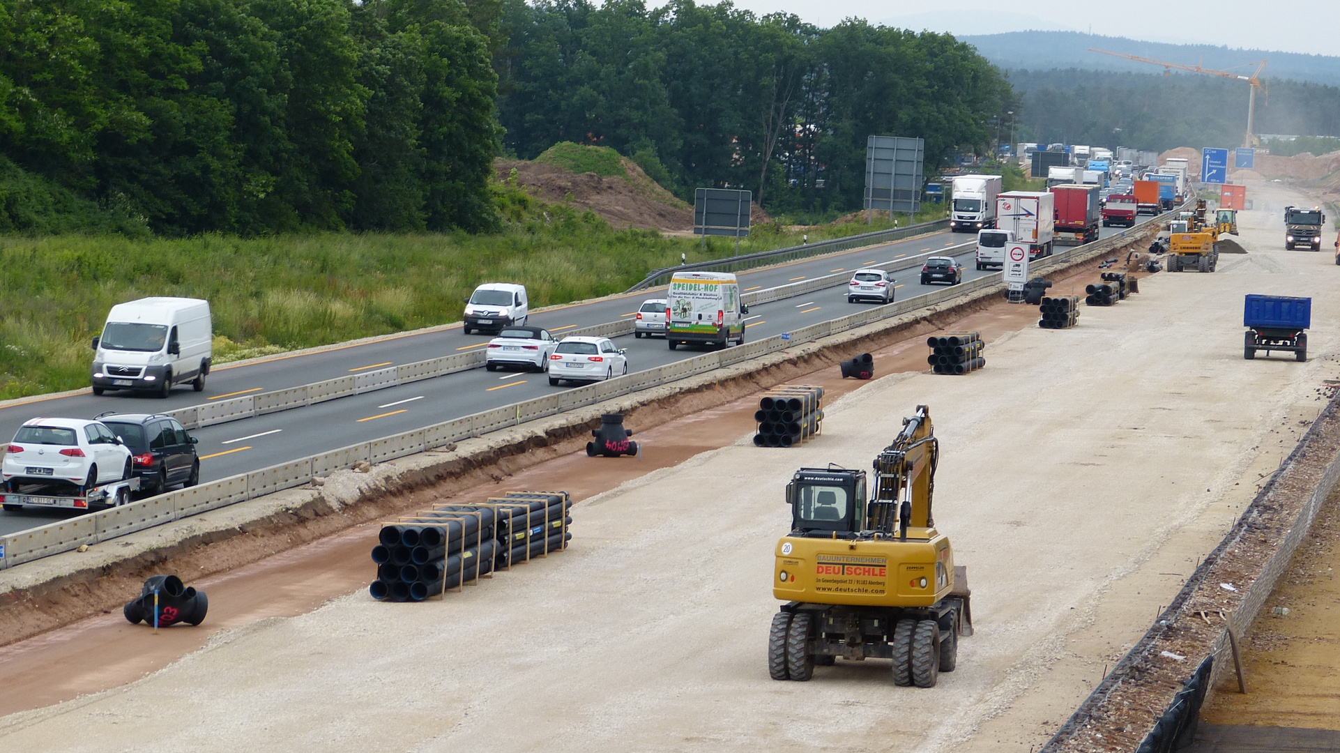 Baustelle Autobahn Foto & Bild | world, bayern, deutschland Bilder auf ...