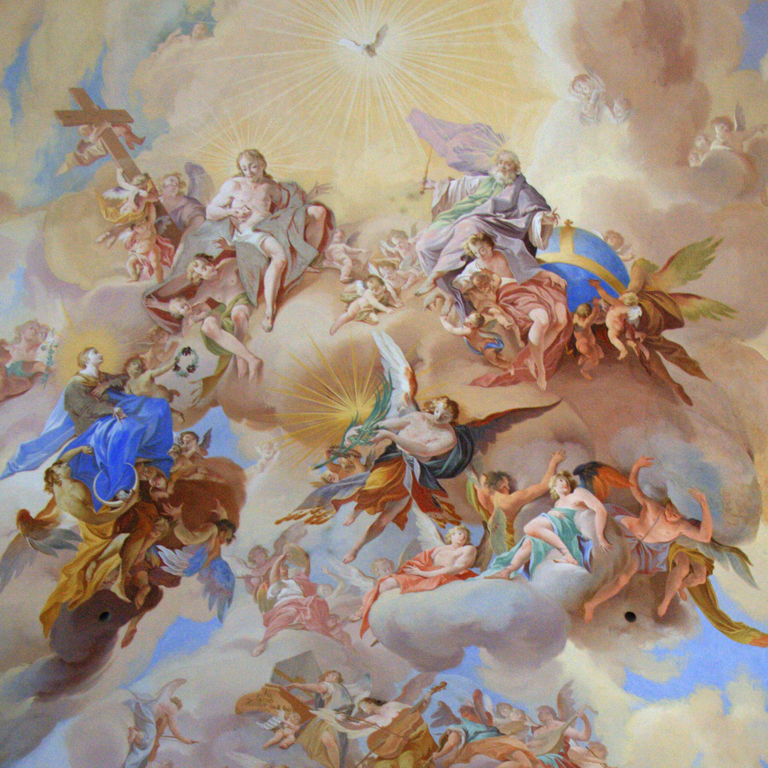 Bayerischer Barock-Himmel Foto & Bild | architektur, sakralbauten ...