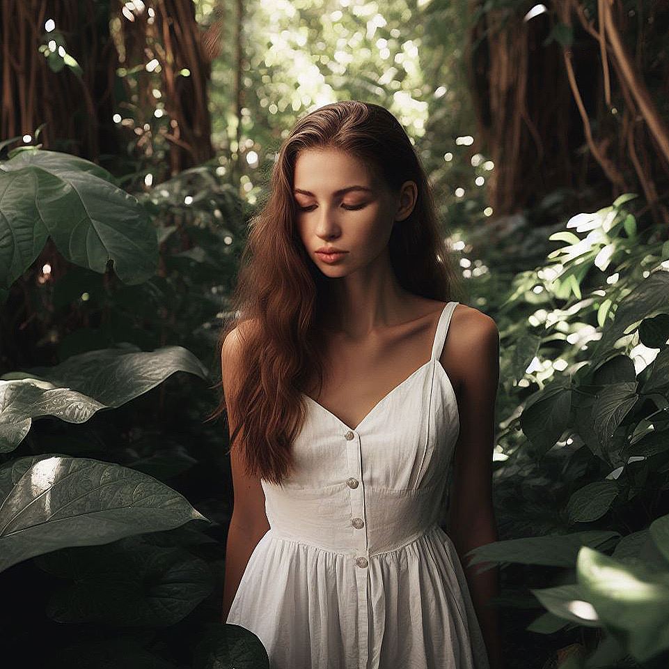 Beauty in the Jungle Foto & Bild | ki-generierte bilder, ki - menschen, ki - portraits Bilder ...