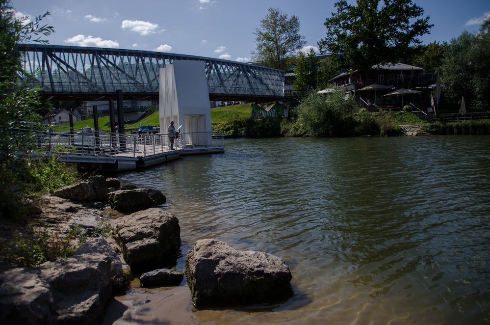 bei Remseck Foto & Bild | wasser, fluss, brücke Bilder auf fotocommunity