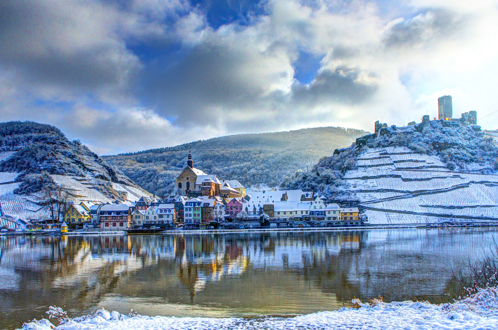Beilstein Mosel Foto & Bild | world, winter, schnee Bilder auf ...
