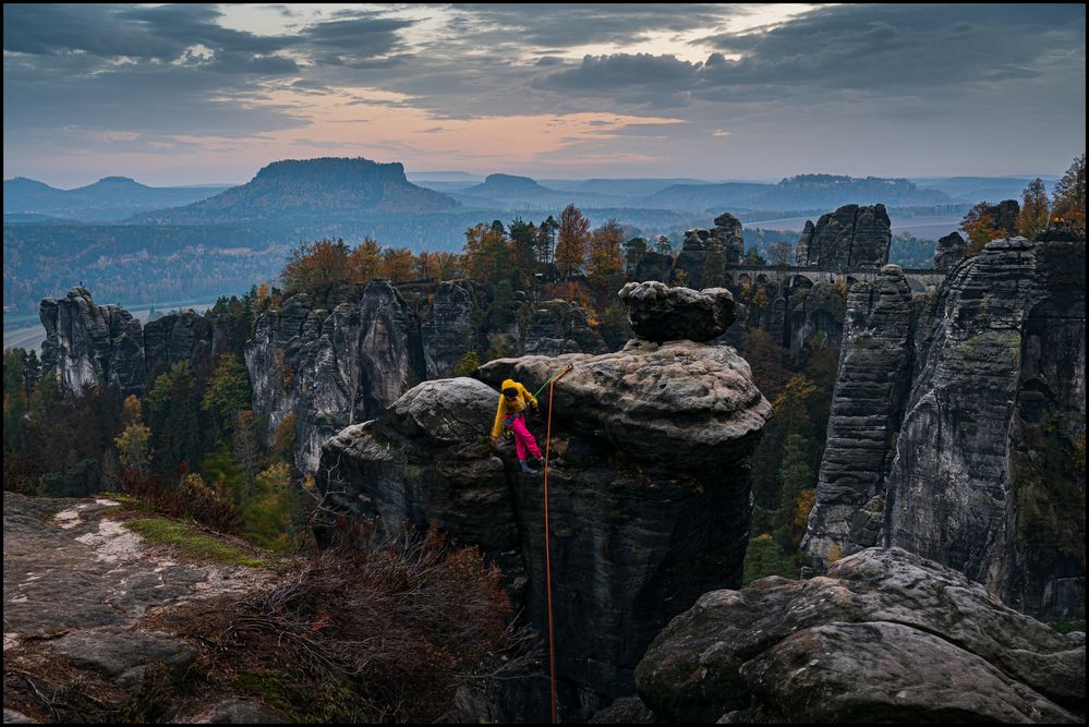 Beim Abseilen Foto & Bild | world, abend, natur Bilder auf fotocommunity