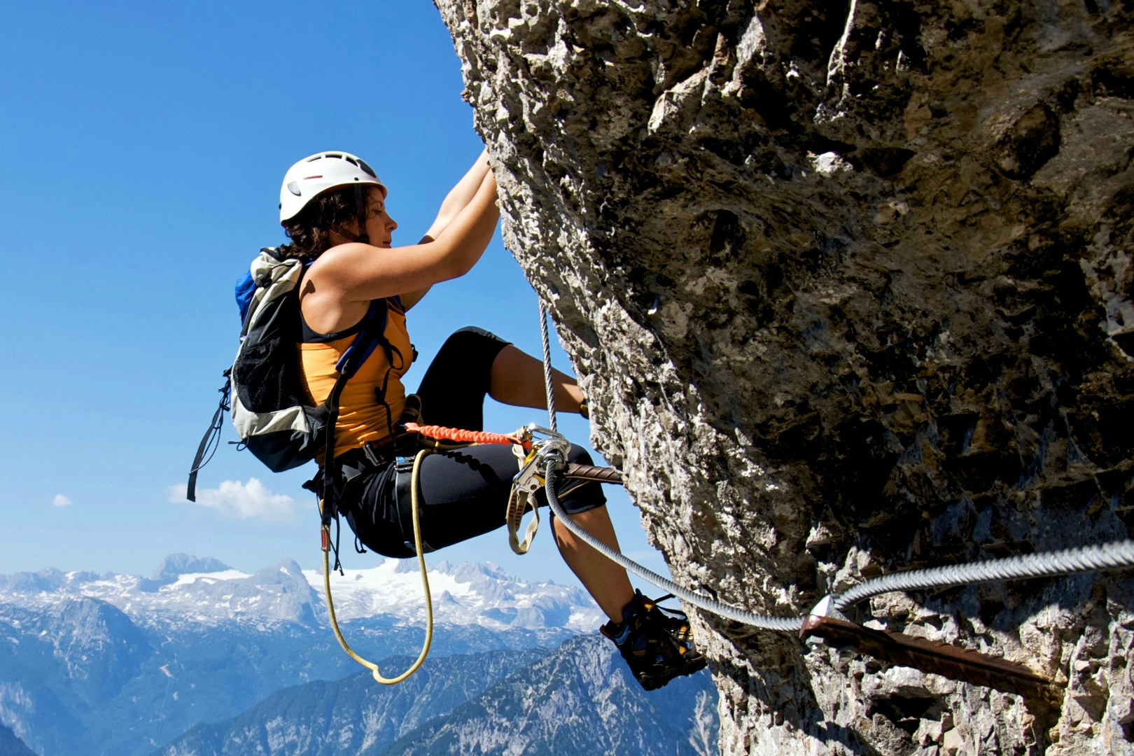Bergsteigerin Foto & Bild | erwachsene, menschen in der freizeit ...