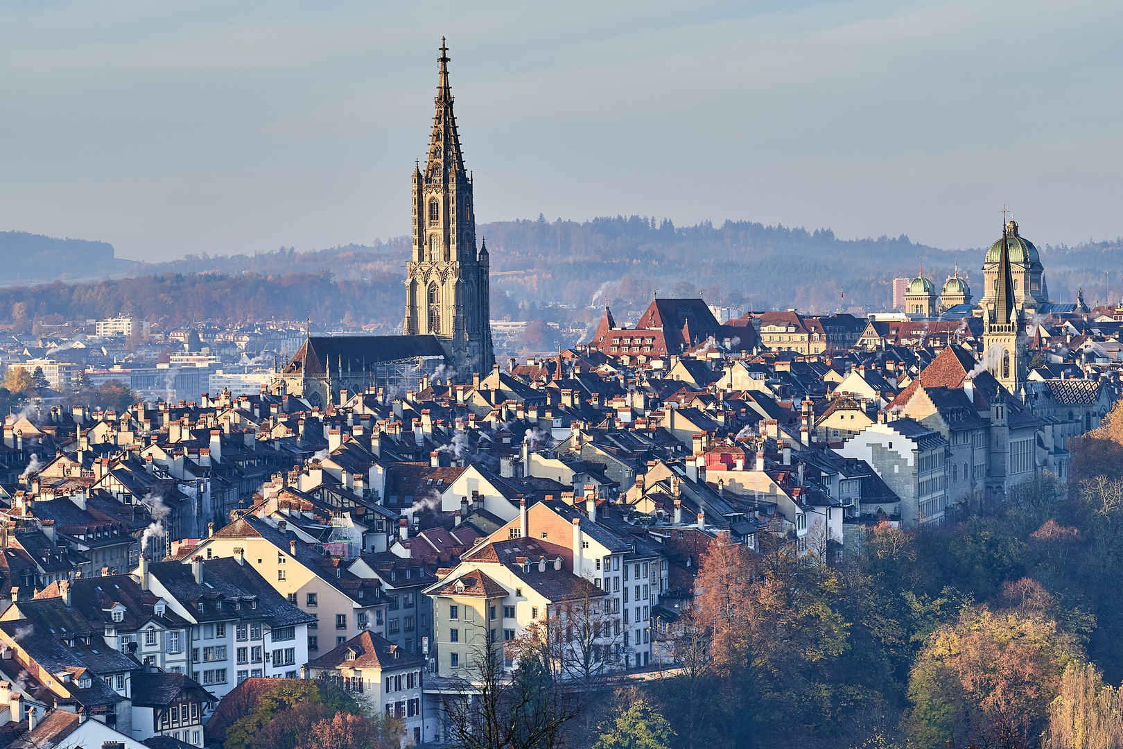 Berner Münster mit Altstadt Foto & Bild | schweiz, bern, europe Bilder ...
