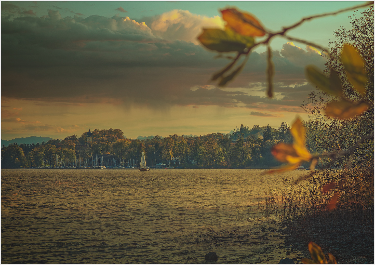 Bernrieder Yachthafen... Foto & Bild | natur, composing, digiart Bilder auf fotocommunity