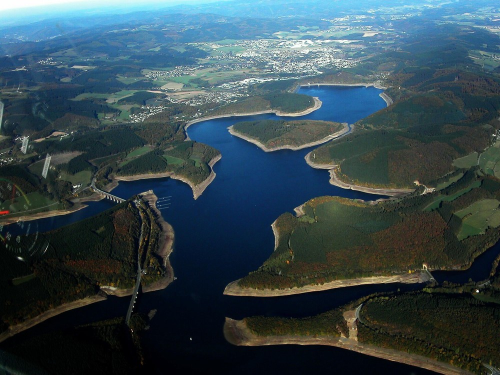 Biggesee im Sauerland Foto & Bild | landschaft, luftaufnahmen, natur ...