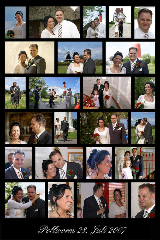 Bilder unserer Hochzeit auf Pellworm im Juli 2007 Foto & Bild | hochzeit, collagen, menschen ...