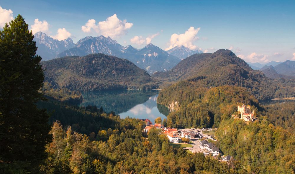 Blick auf Alpsee und Schwangau / Ostallgäu Foto & Bild | deutschland, europe, bayern Bilder auf ...