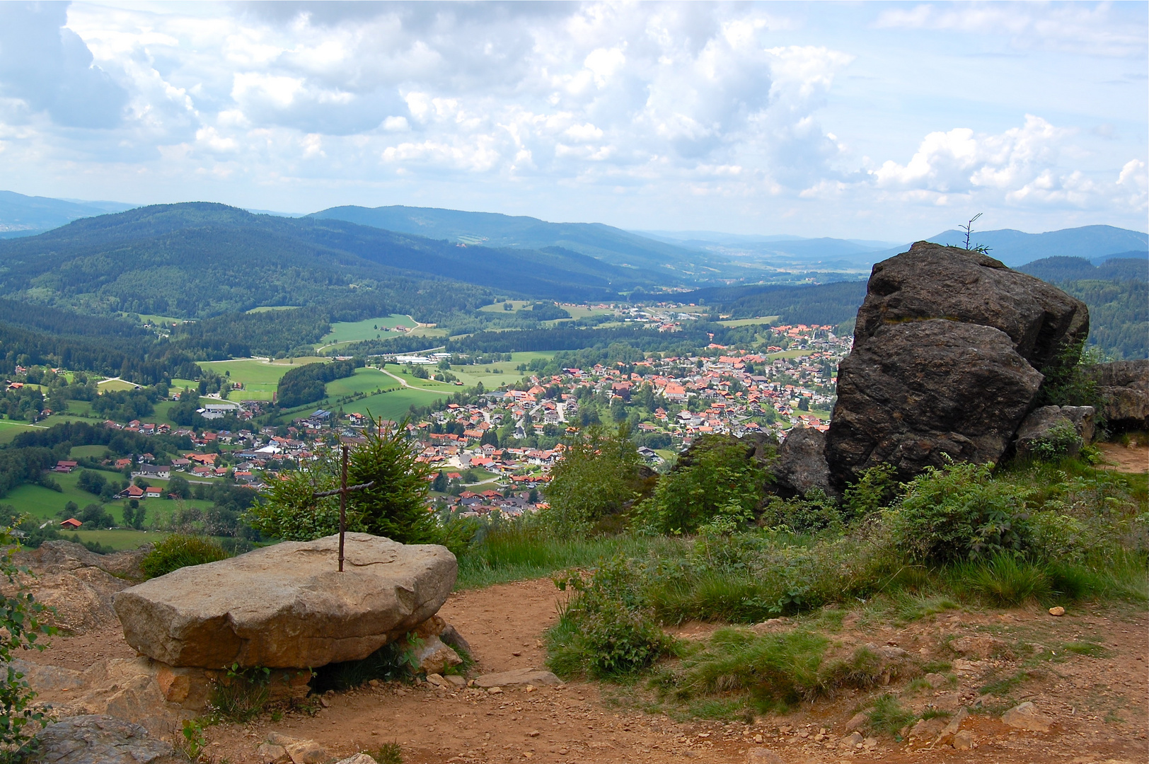Blick auf Bodenmais… Foto & Bild | natur, landschaft, berge Bilder auf ...