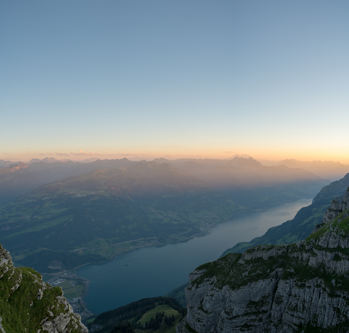 Blick auf den Walensee vom Chäserrugg Foto & Bild | landschaft ...