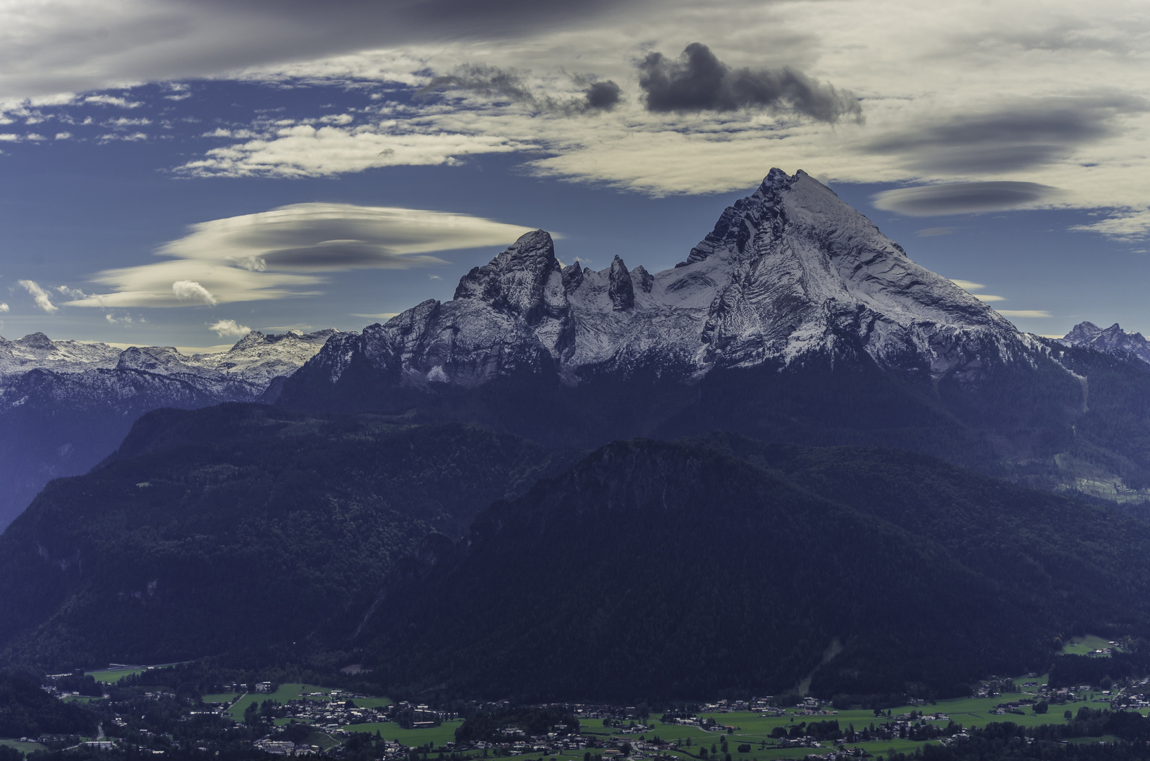 Blick auf den Watzmann Foto & Bild | landschaft, berge, wolken Bilder ...